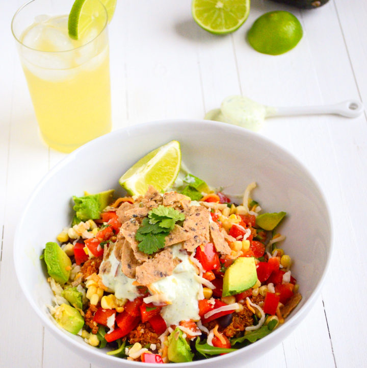 High-Protein Taco Salad + A Rant on Chicago's Winters - Blissful Basil