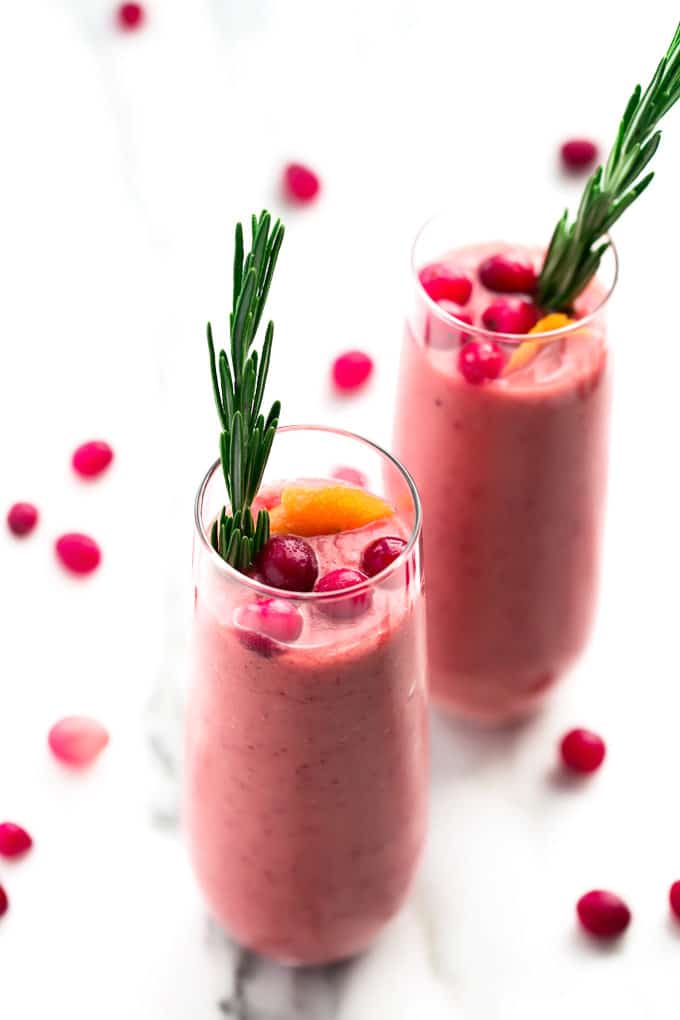 Festive Cranberry-Pear Smoothie - Blissful Basil