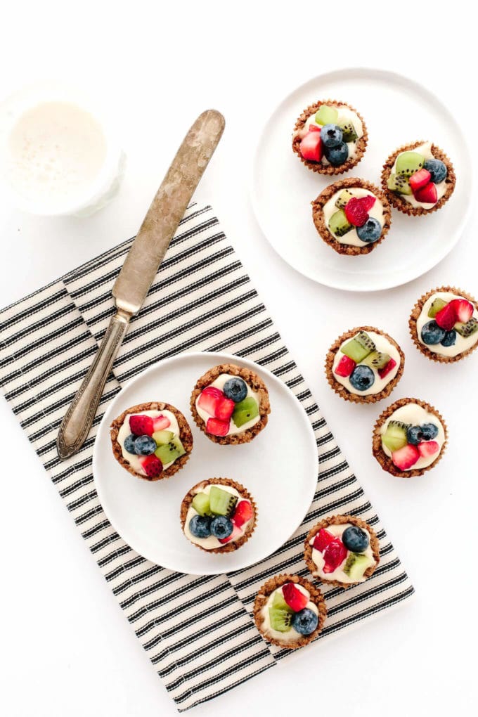 Vegan Gluten-Free Mini Fruit Tarts - Blissful Basil